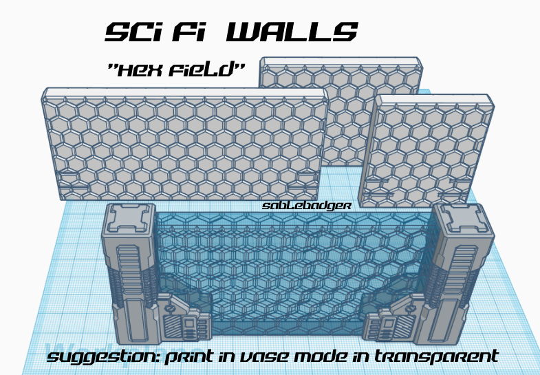 Sci Fi - Walls - Sablebadger 3D Gallery